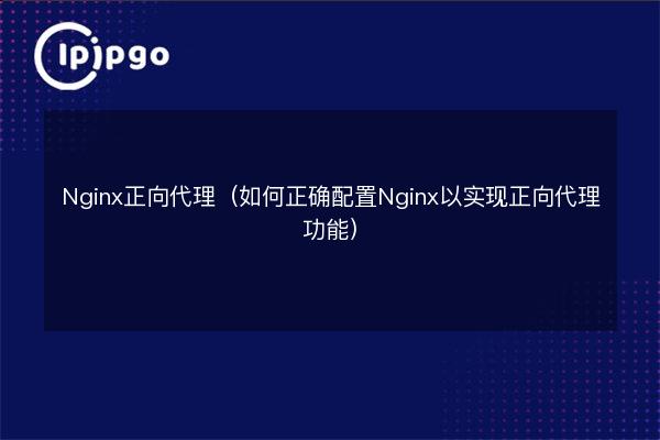 Nginx Forward Proxy (How to properly configure Nginx for forward proxy functionality) - IPIPGO