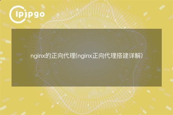 nginx的正向代理(nginx正向代理搭建详解) - IPIPGO