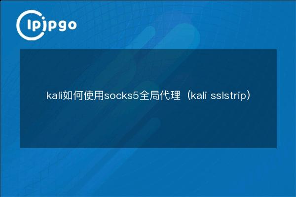 kali如何使用socks5全局代理（kali sslstrip） - IPIPGO