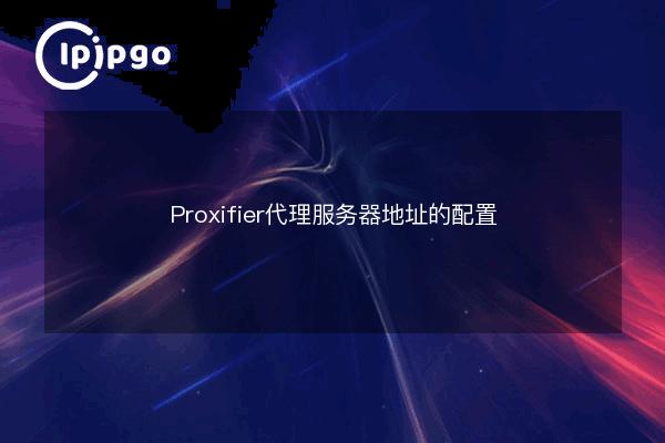 Proxifier代理服务器地址的配置 - IPIPGO