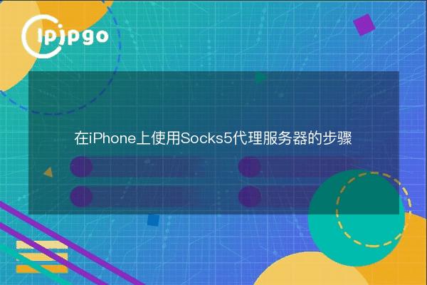 在iPhone上使用Socks5代理服务器的步骤 - IPIPGO