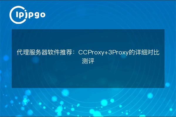 代理服务器软件推荐：CCProxy+3Proxy的详细对比测评 - IPIPGO