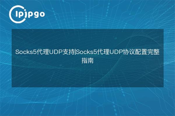 Socks5代理UDP支持|Socks5代理UDP协议配置完整指南 - IPIPGO