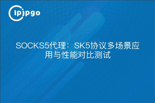 SOCKS5代理：SK5协议多场景应用与性能对比测试 - IPIPGO