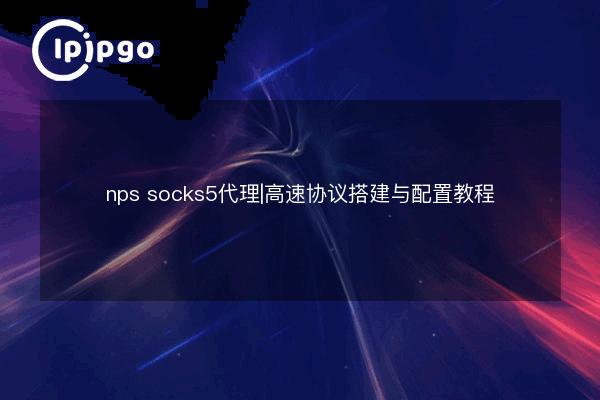 nps socks5代理|高速协议搭建与配置教程 - IPIPGO