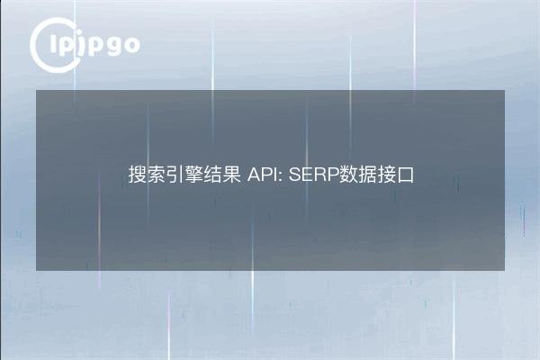 搜索引擎结果 API: SERP数据接口 - IPIPGO