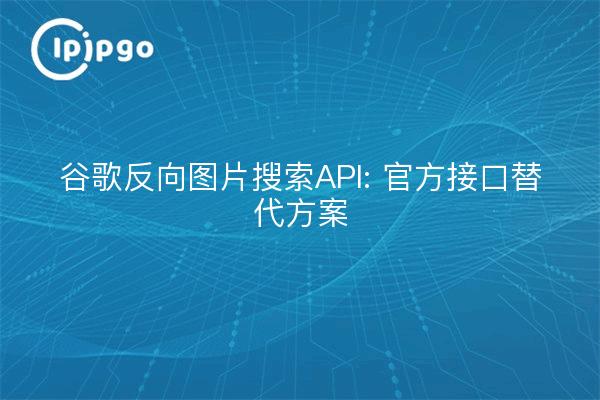 谷歌反向图片搜索API: 官方接口替代方案 - IPIPGO