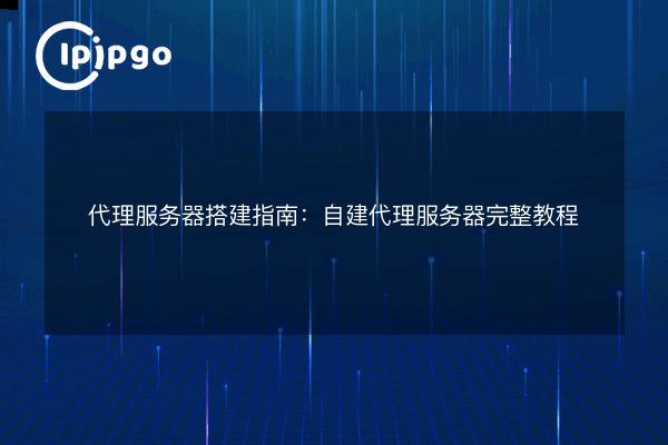 代理服务器搭建指南：自建代理服务器完整教程 - IPIPGO