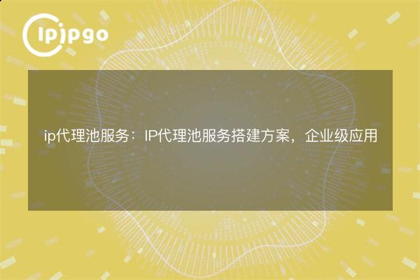 IP Proxy Pool Service: IP Proxy Pool Service Building Solution, Enterprise Applications - IPIPGO