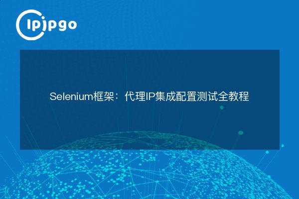 Selenium框架：代理IP集成配置测试全教程 - IPIPGO