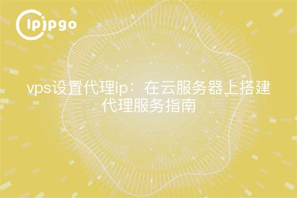 vps设置代理ip：在云服务器上搭建代理服务指南 - IPIPGO