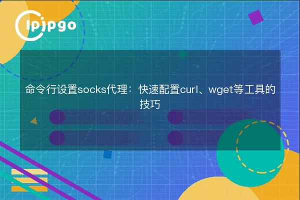 命令行设置socks代理：快速配置curl、wget等工具的技巧 - IPIPGO